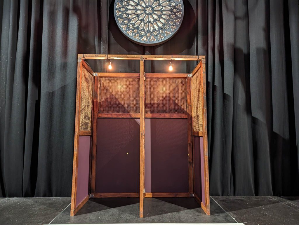 Sister Act - Freestanding Confessional Booth with Pendant Lights ...